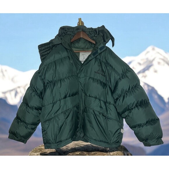 Feather | Jackets & Coats | Vtg Great Bear Mens Green Jacketwinter Coat ...